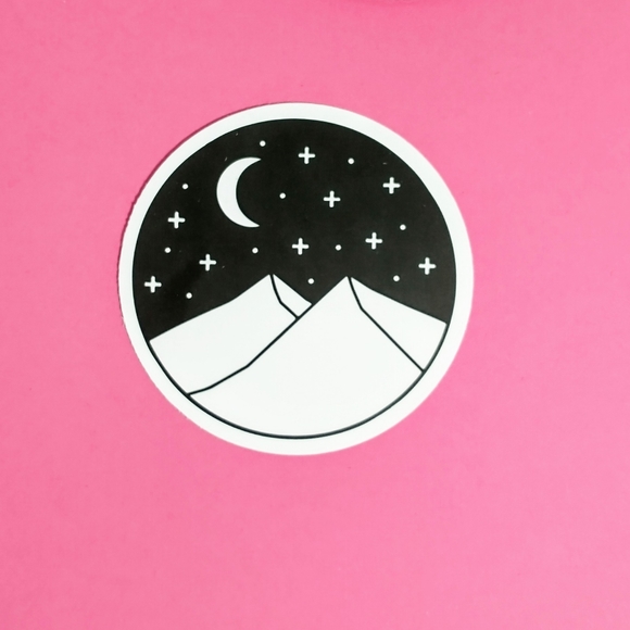 Design | 110 Black And White Night Stars Moon And Mountains Matte Vsco ...